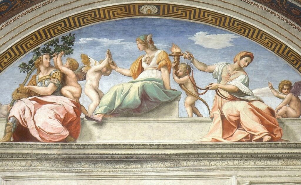Cardinal and Theological Virtues - by Raphael, Vatical Museums ...